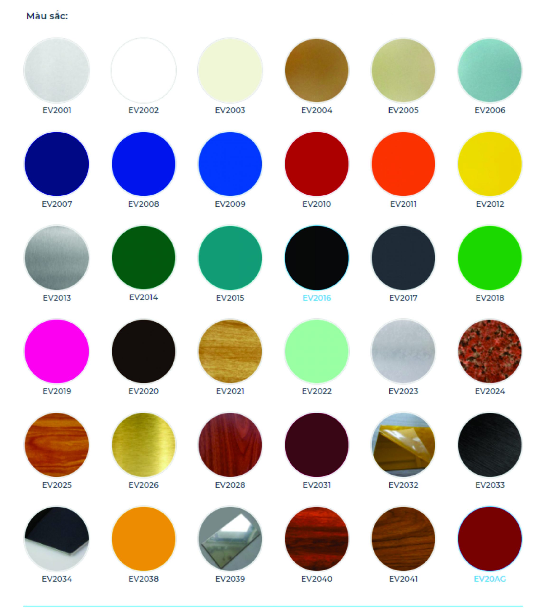 Mã màu alu Alcorest trong nhà - Catnhanh